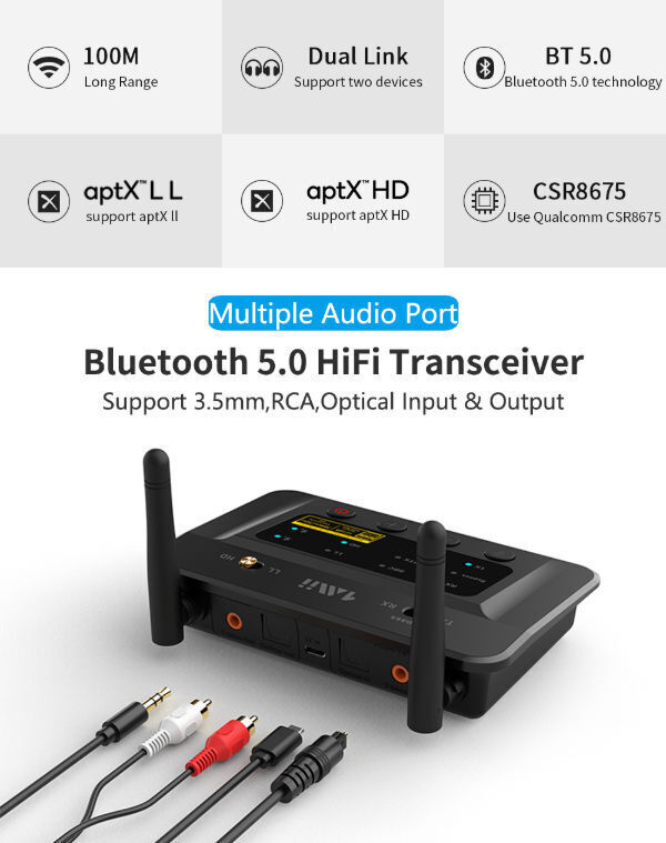 Buy Wholesale China 1mii Hi-fi Bluetooth 5.0 Transmitter Receiver For ...