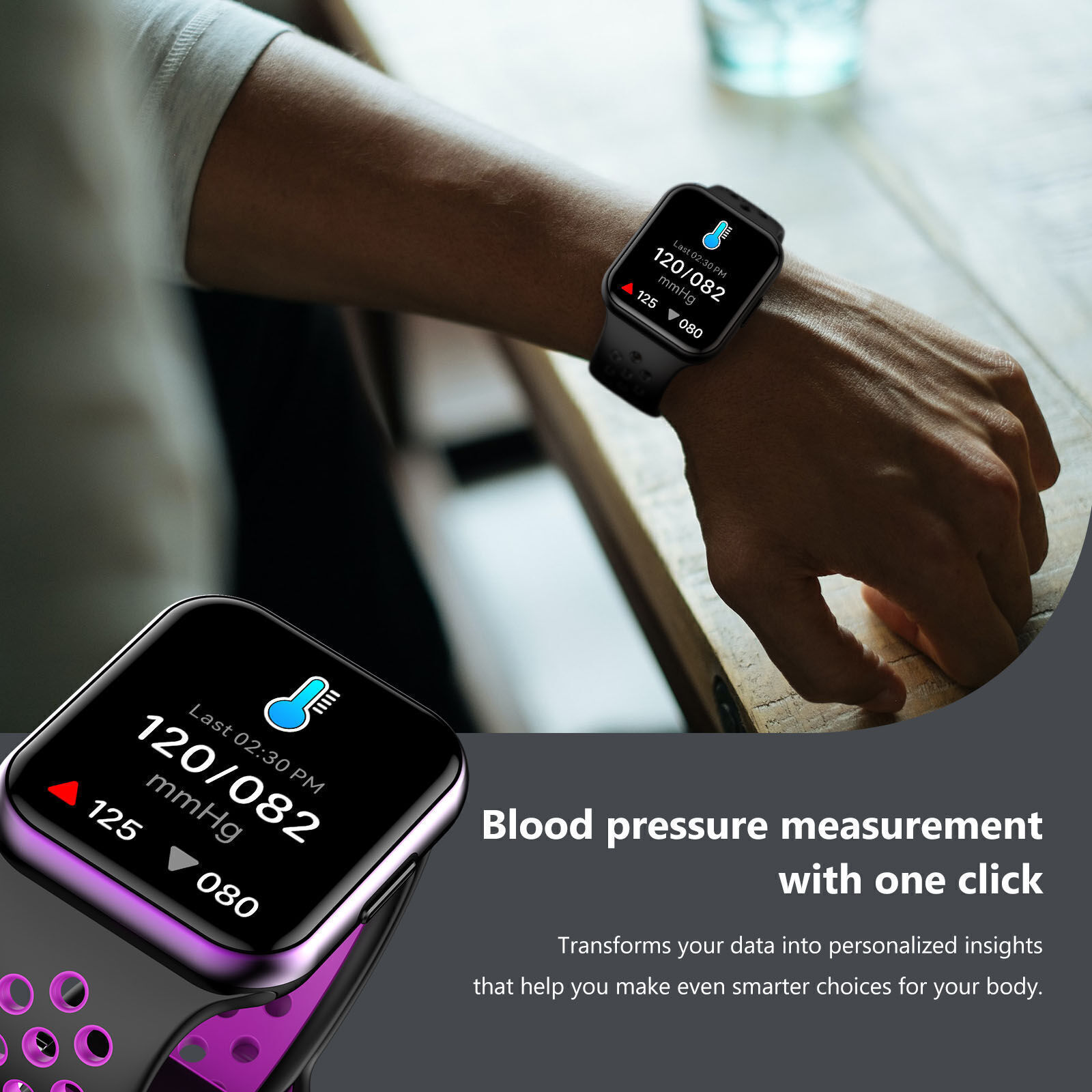 Buy Wholesale China Customization Smart Thermometers Nhj01 Smart Watch ...