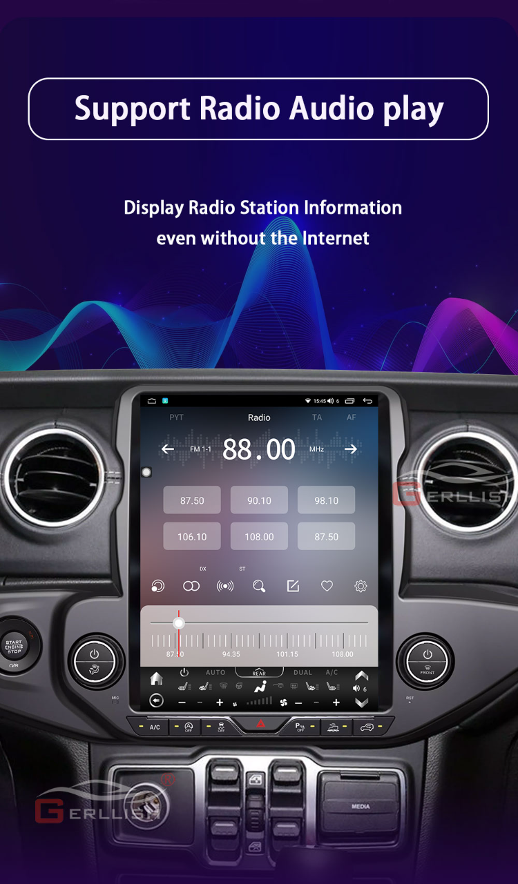 Tesla Style Android Radio For Jeep Wrangler/gladiator 2018-2021 Gps ...