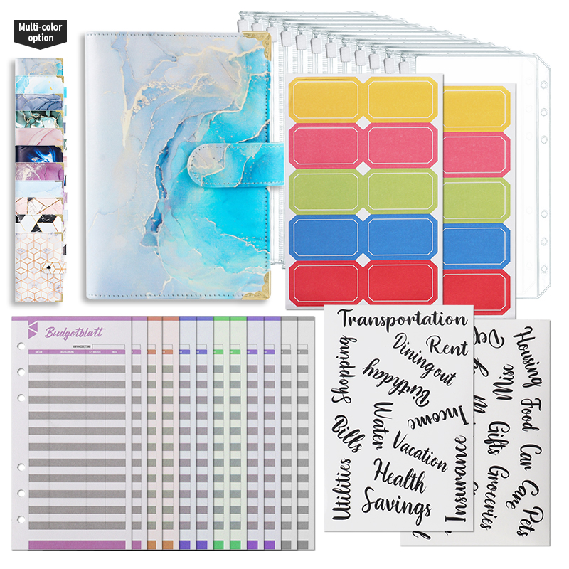 Buy Wholesale China Customized 6 Ring Budget Binders Pu Marble Cover ...