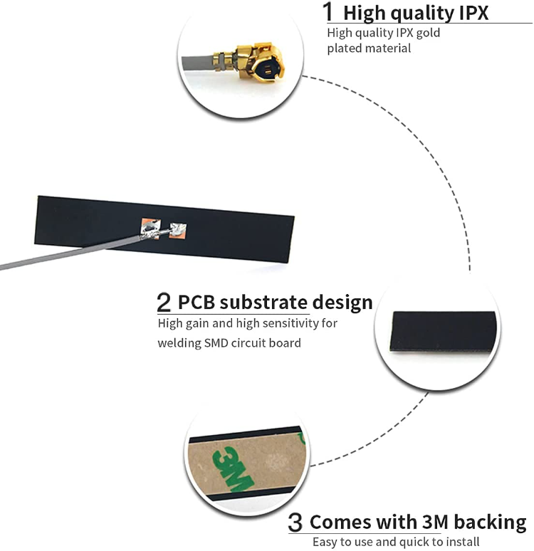 Wholesale 3g 4g Gsm Lte Internal Fpc Antenna With Mmcx Ipex Ufl Sma ...