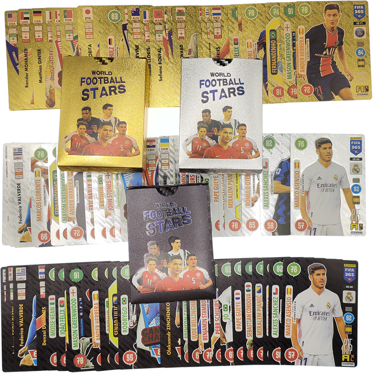 Buy Wholesale China Wholesale 55 Cards/box Gold Foil Deck Box Panini ...