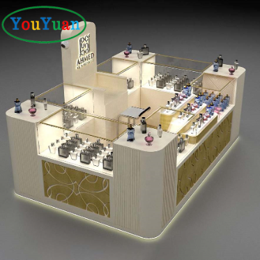 Buy Wholesale China Glass Perfume Counter Display With Lock Light ...