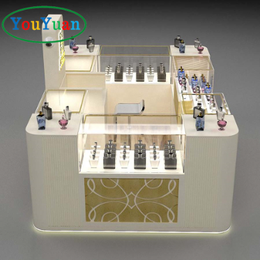 Buy Wholesale China Glass Perfume Counter Display With Lock Light ...