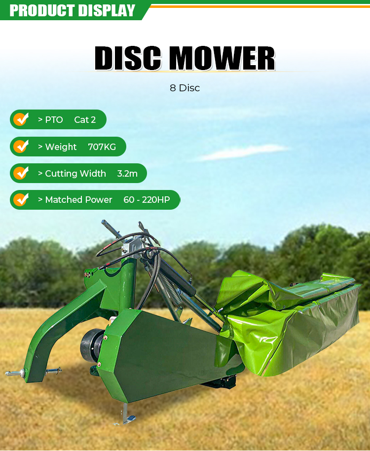 Buy Wholesale China 8 Discs Finger Wheel Lawn Hay Rotary Mower 3 Point ...