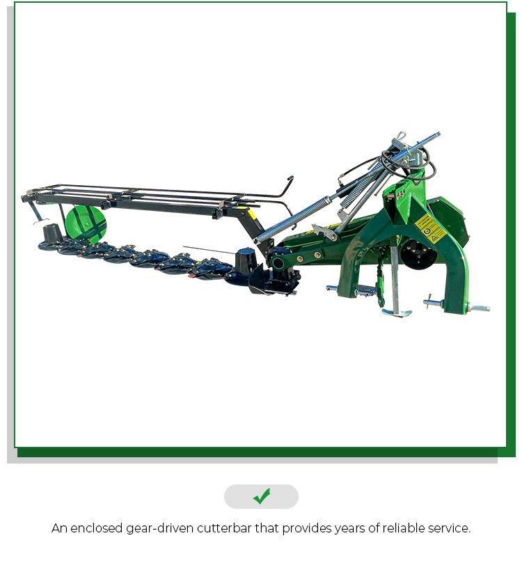 Buy Wholesale China 8 Discs Finger Wheel Lawn Hay Rotary Mower 3 Point ...