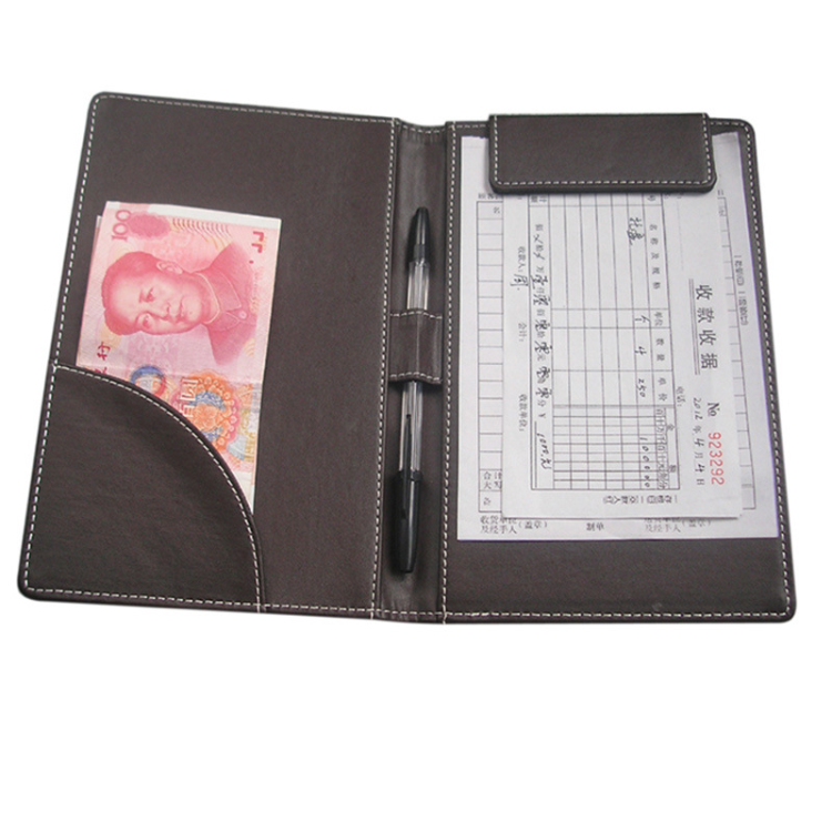 Buy Wholesale China Oem Leather Waiter Book Bill Folder Writing Note ...