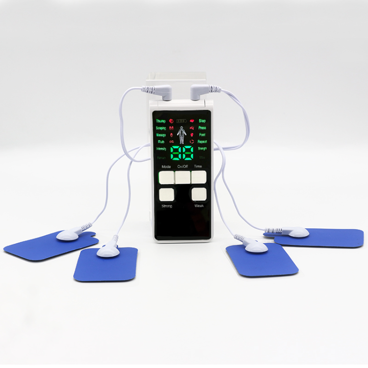 Ems Muscle Stimulator Tens Machine Massage Period Pain Relief Electrode ...