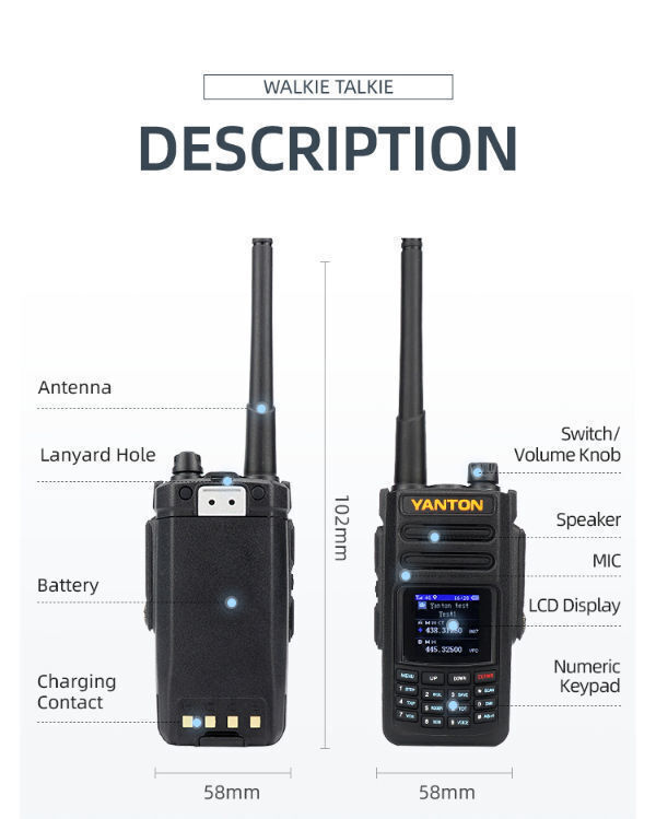 Long Range 5000km Real-ptt Walkie Talkie 4g With Sim Card Radio - Buy ...