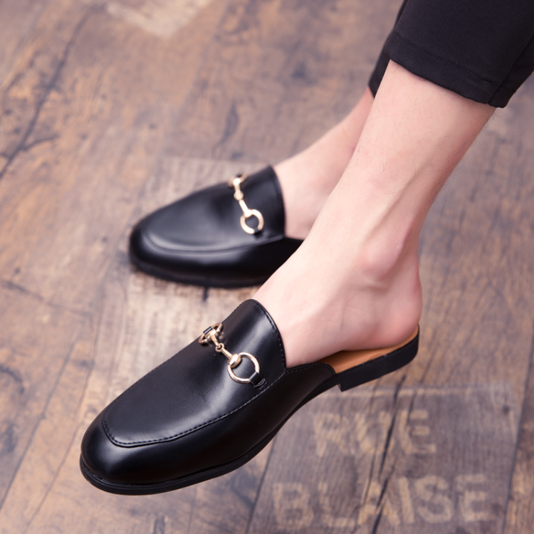 Buy Wholesale China High Quality Pure Color Slip-on Leather Shoes Non ...
