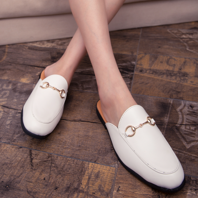 Buy Wholesale China High Quality Pure Color Slip-on Leather Shoes Non ...