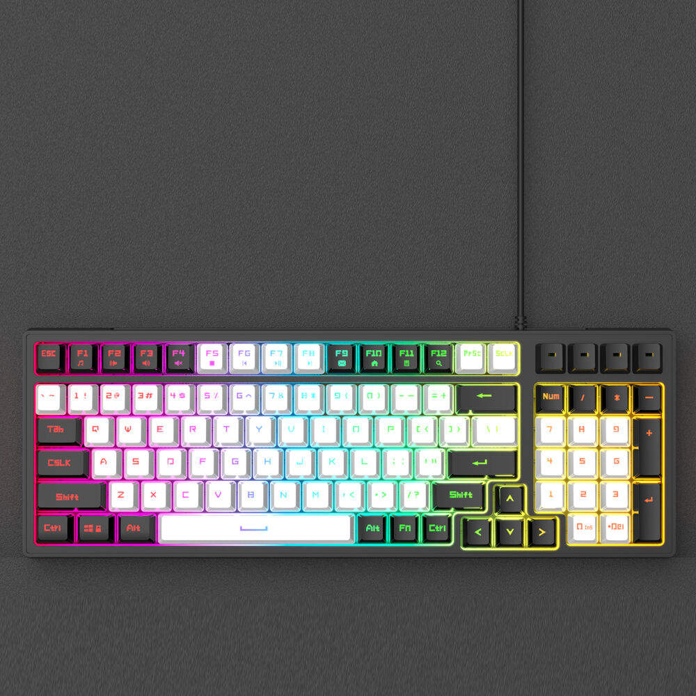 Buy Wholesale China New Model Wired Usb 98 Keys Gaming Membrane Rgb ...