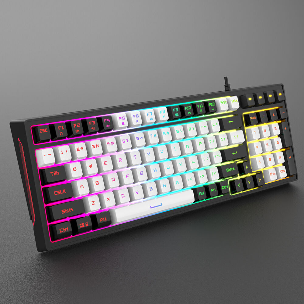 Buy Wholesale China New Model Wired Usb 98 Keys Gaming Membrane Rgb ...
