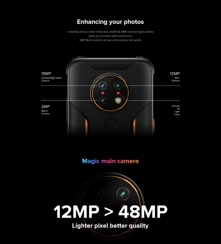 Bulk Buy China Wholesale Agm H3 Rugged Smartphone 4+64gb 5.7inch Nfc ...