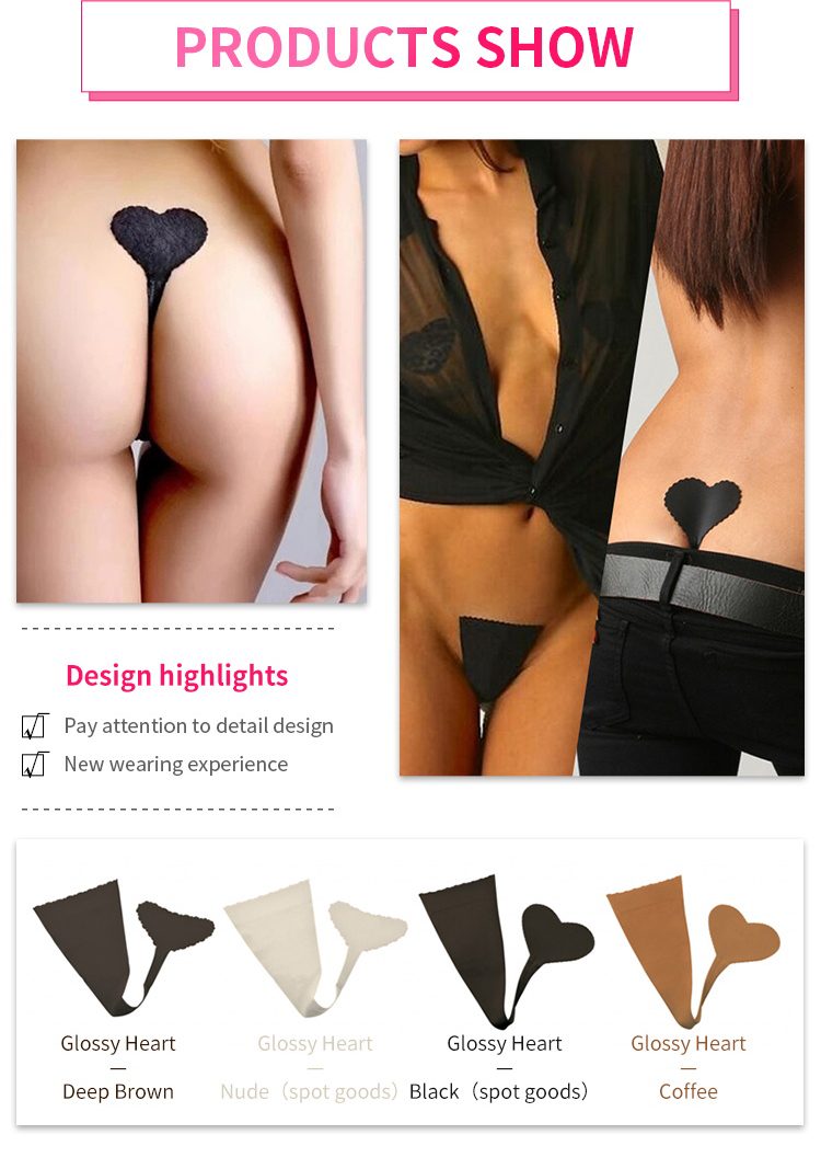 One Piece Seamless Sexy C String Sticky Invisible Underwear Women No More Panty Lines Reusable