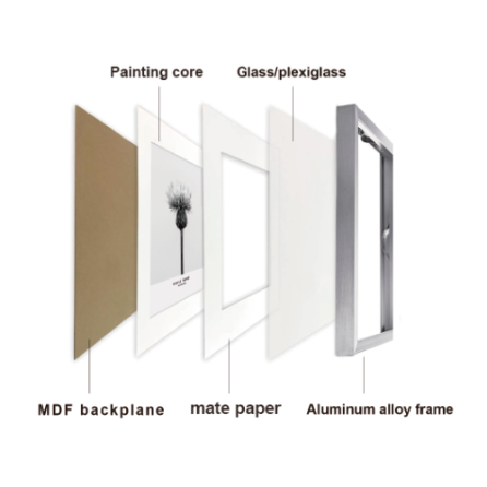 Custom A4 Aluminum Alloy Certificate Display Picture Aluminum Alloy ...