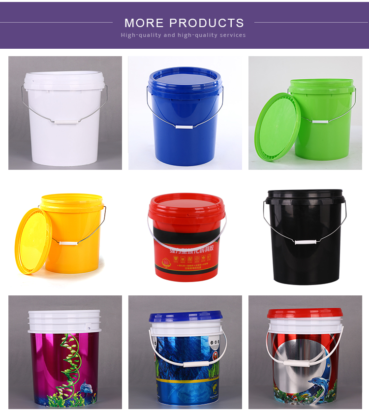 Buy China Wholesale Empty Plastic Paint Pail 5l Durable White Round ...