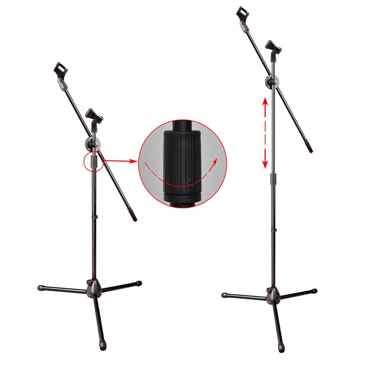 Sut-t203 Custom Cheap Professional Adjustable Height Black Microphone ...