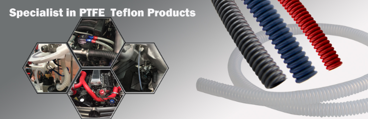 Customized Flexible Ptfe Plastic Corrugated Hose Bellows Tube Pipe ...