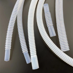 Customized Flexible Ptfe Plastic Corrugated Hose Bellows Tube Pipe Convoluted Tubing, Corrugated ...