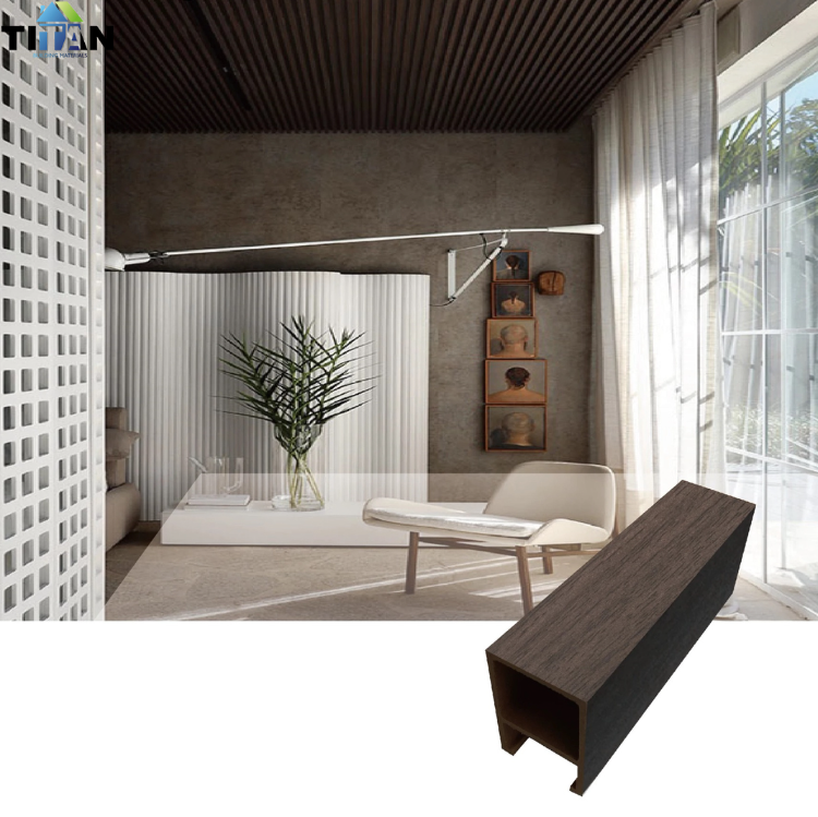 Buy China Wholesale Indoor Decorative Wpc Timber Tube Baffle Square ...