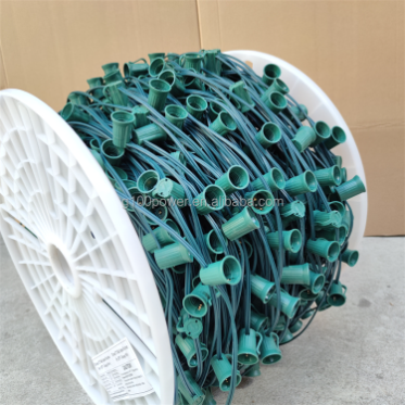 Holiday Lighting C9 Light Spool C9 Christmas Socket Wire Spt-1w 1000 ...