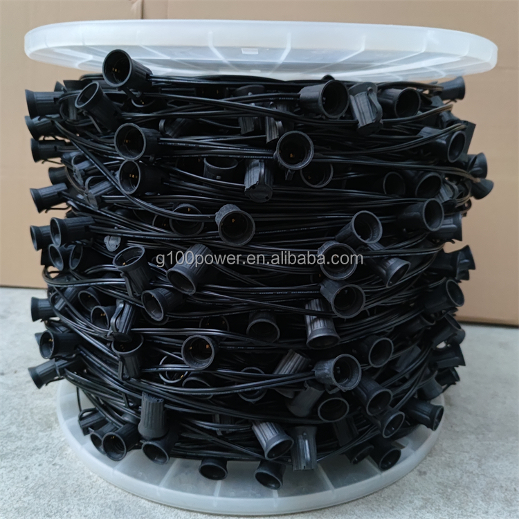 Holiday Lighting C9 Light Spool C9 Christmas Socket Wire Spt-1w 1000 ...