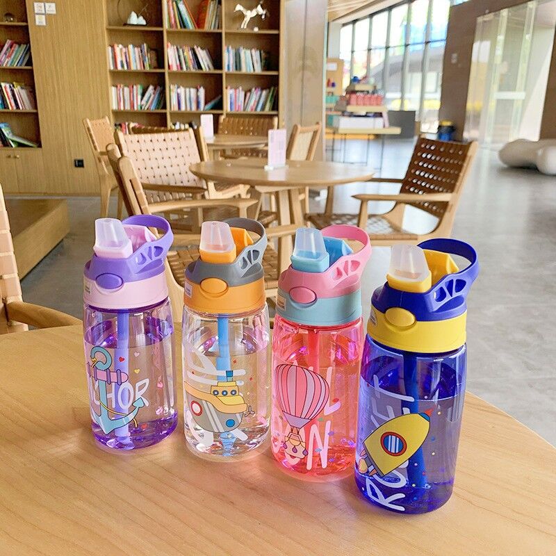 Buy Wholesale China 480ml Cute Water Cup Straw Children Water Bottle ...