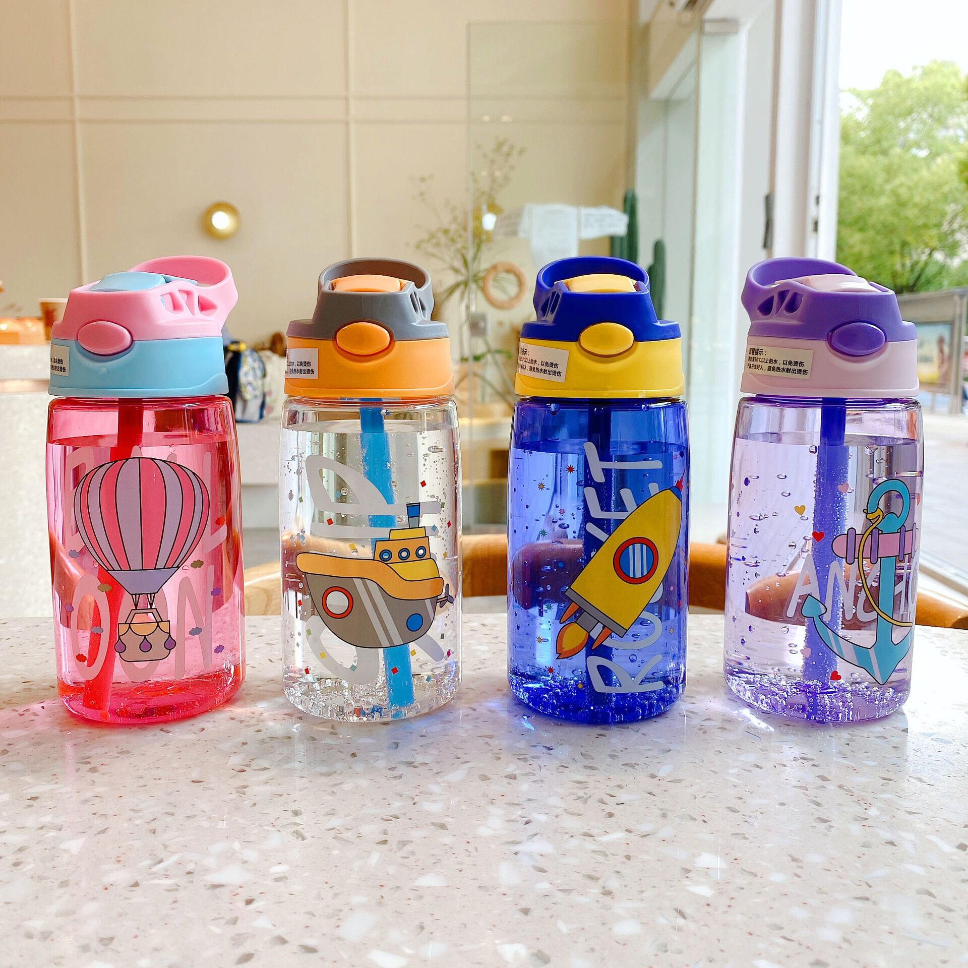 Buy Wholesale China 480ml Cute Water Cup Straw Children Water Bottle ...
