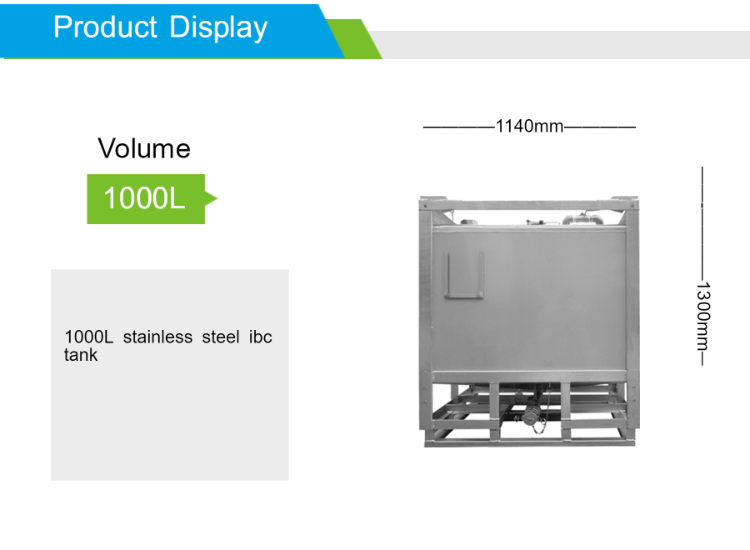 Stainless Steel Cubic Ibc Petrochemicals Tank For Liquids Polyalcohols ...
