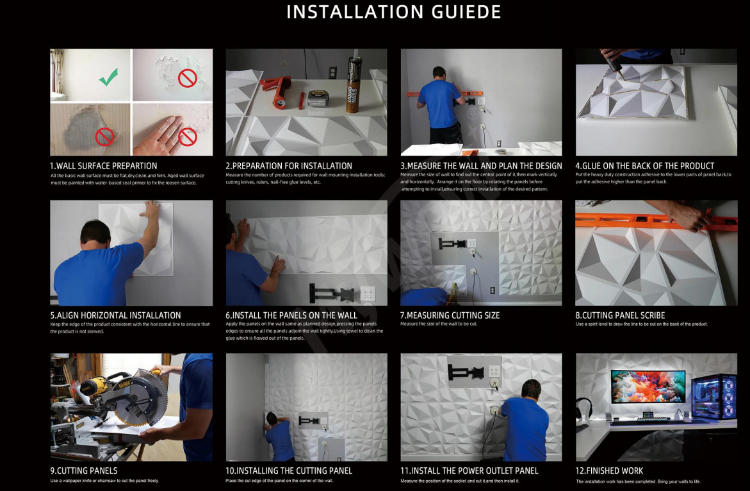 Wholesale 3d Pvc Wall Panel For Home Decor - Explore China Wholesale ...