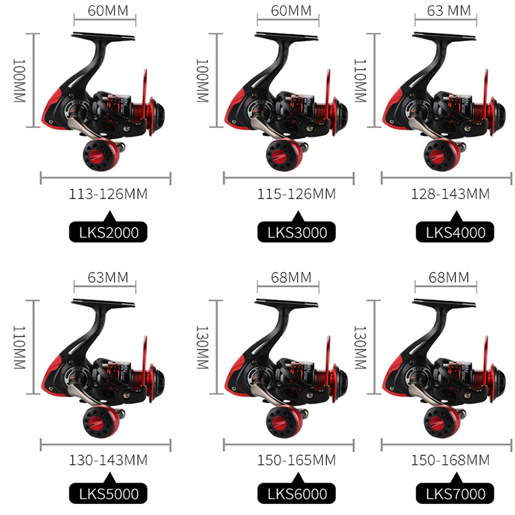 Buy China Wholesale Castsoon Lk2000-7000 Spinning Reel Metal Fishing ...