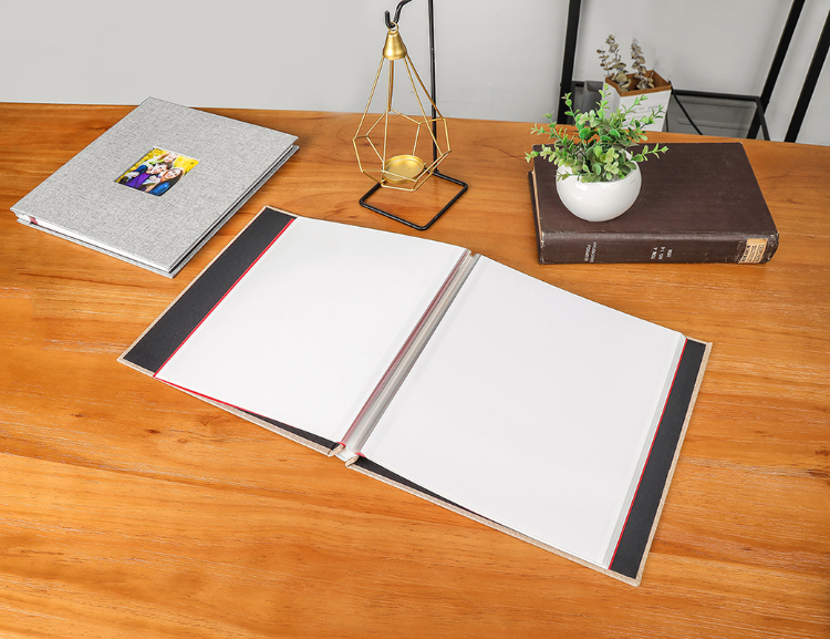 Buy Standard Quality China Wholesale Black Cover Diy Leatherine Book ...