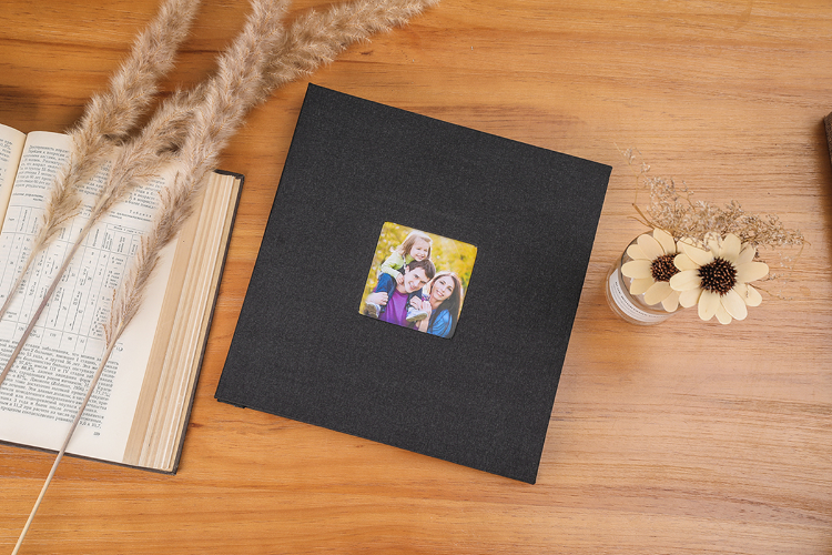 Buy Standard Quality China Wholesale Black Cover Diy Leatherine Book ...