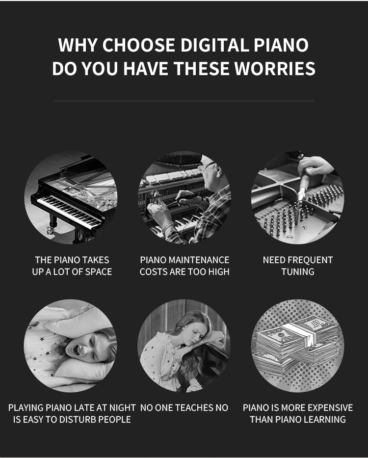 Buy China Wholesale Electronic Piano 88 Keys Piano Keyboard Acoustic ...