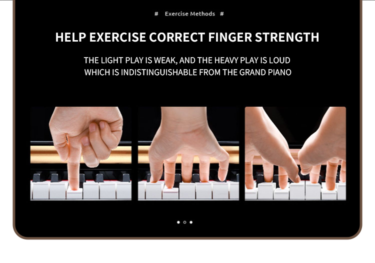 Musical Instruments Upright Piano Keyboard Kick Piano 88 Key Digital ...