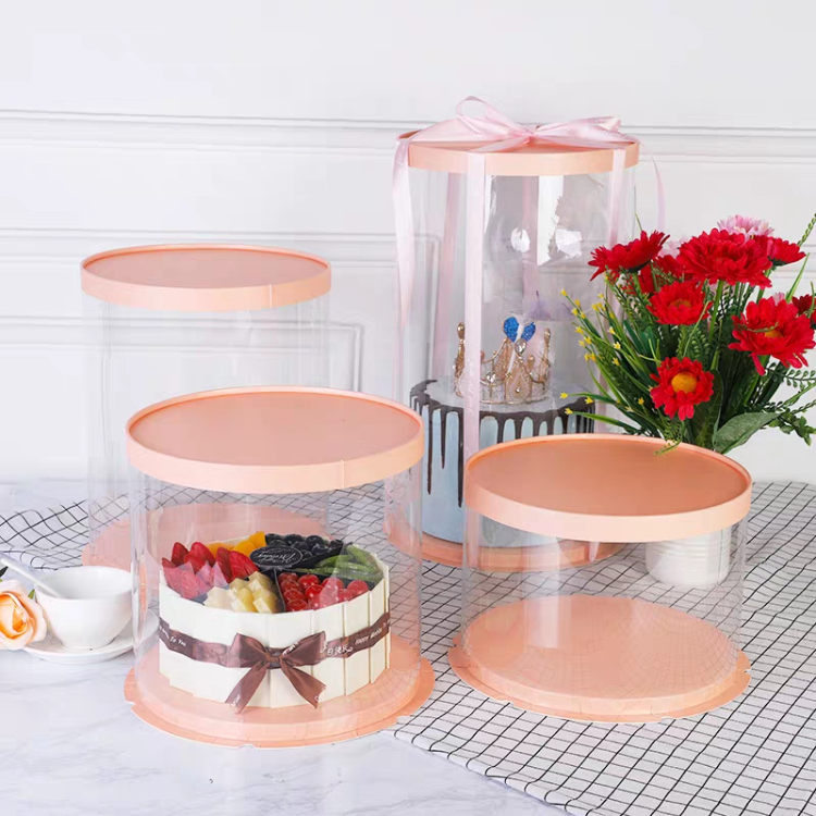 Buy Wholesale China New Factory Price Tall Clear Plastic Round Cake ...