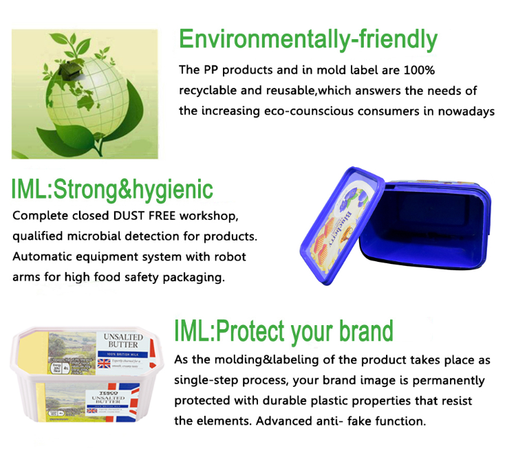 Buy Wholesale China Injection 1kg 250g 500g Plastic Butter Container Ice Cream Box Bucket ...