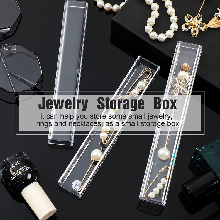 Plastic Clear Acrylic Pen Case Gift Empty Pencil Boxes Pvc Pen Storage ...