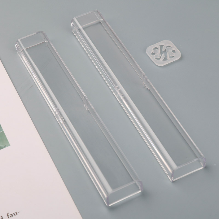 Plastic Clear Acrylic Pen Case Gift Empty Pencil Boxes Pvc Pen Storage ...