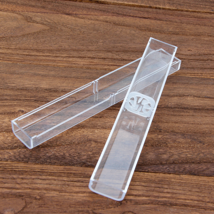 Plastic Clear Acrylic Pen Case Gift Empty Pencil Boxes Pvc Pen Storage ...