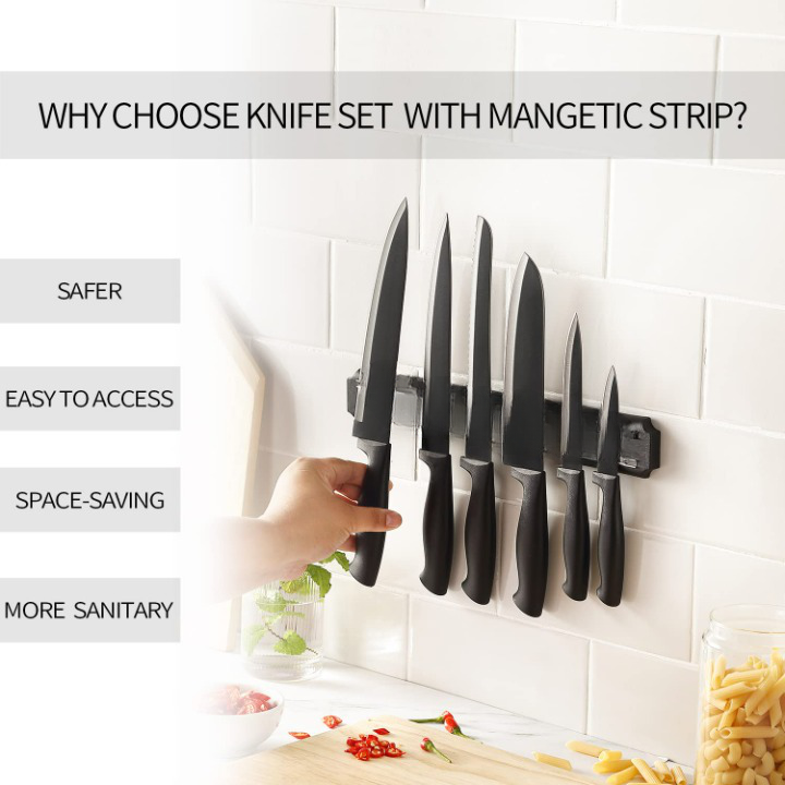 Buy Wholesale China Small Kitchen-chef-knife-set No Drilling Magnetic ...