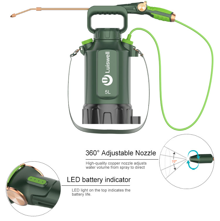 5/16\/18\/20l Battery Electric Operated Pump Knapsack Trolley 2 Ways ...