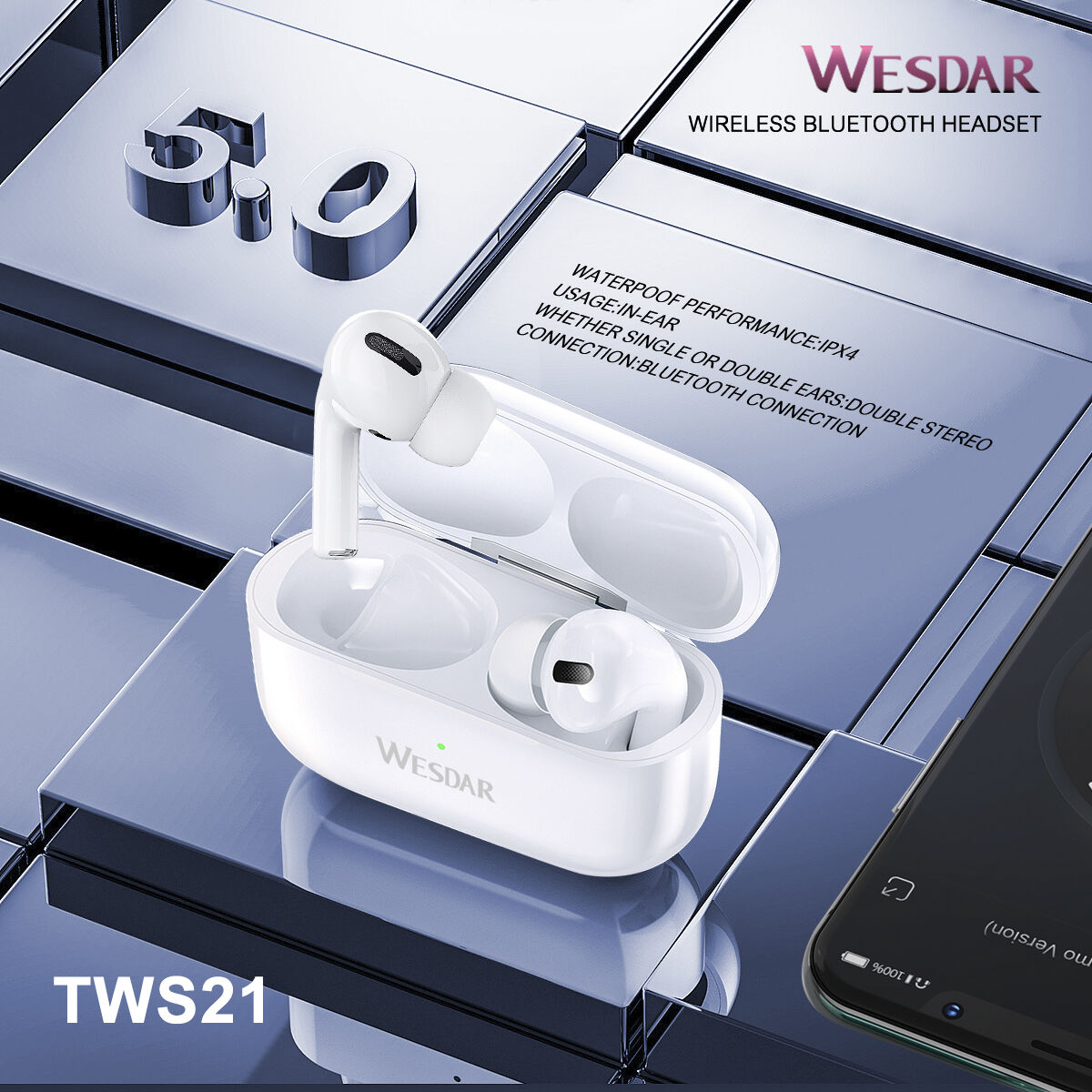 Wholesale Tws Earbuds,wireless Bluetooth Headset,wired And 10w Wireless ...