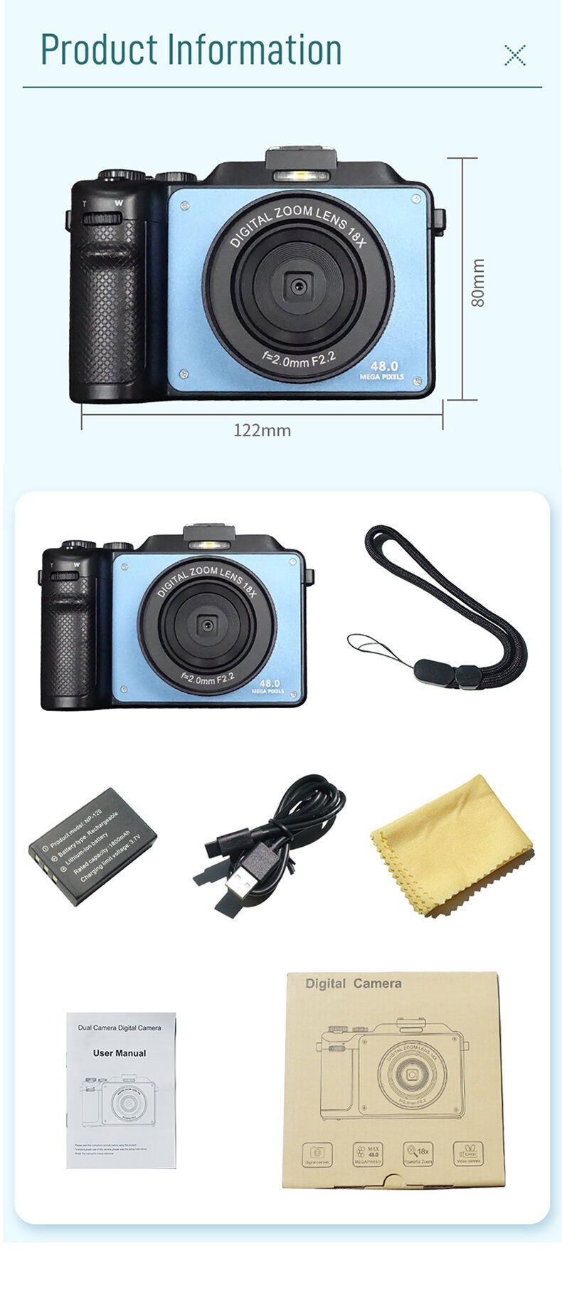 Buy Wholesale China Gofuture Dc10 Sony Sensor Dual 13mp 4k Ultra Hd 48m ...
