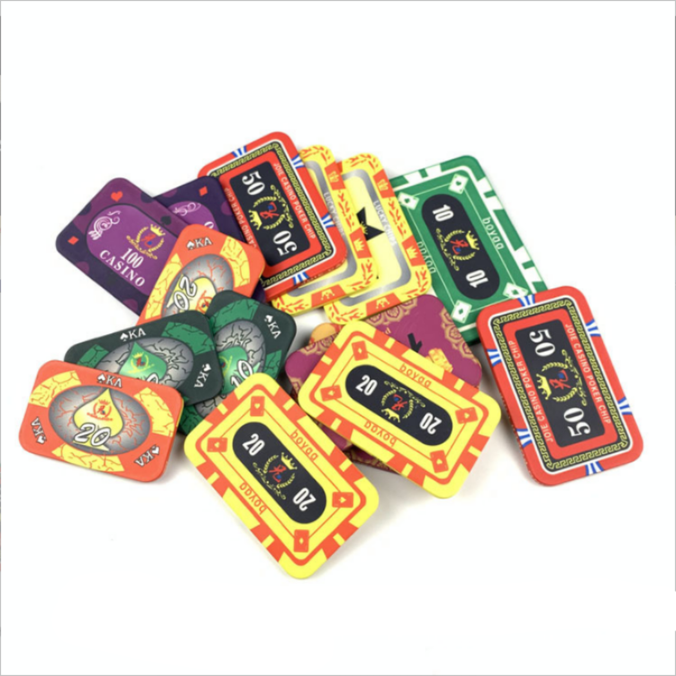 Factory Custom Wholesale Sublimation Blank Clay Casinos Pokers Acrylic ...