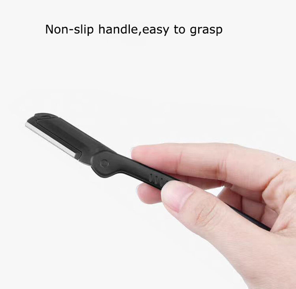 Eyebrow Trimmer Black Eyebrow Clip Brush Set 5pcs Stainless Steel ...