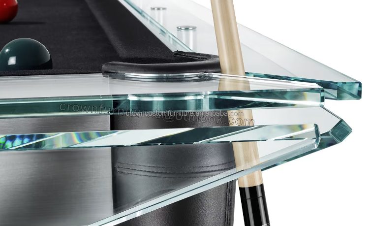 Designer's Latest Design Full Of Futuristic Toughened Glass Table Legs ...