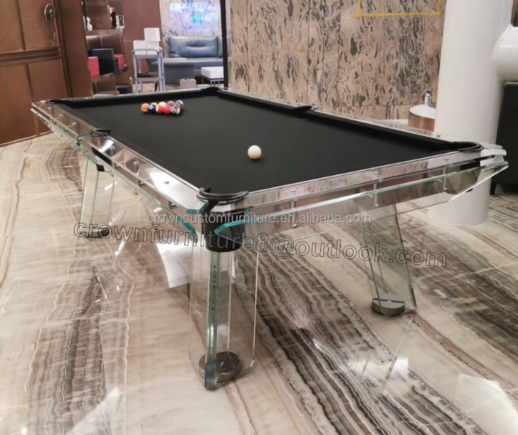 Designer's Latest Design Full Of Futuristic Toughened Glass Table Legs ...