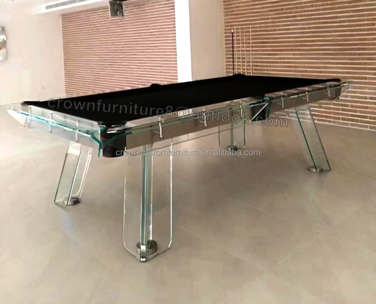 Designer's Latest Design Full Of Futuristic Toughened Glass Table Legs ...